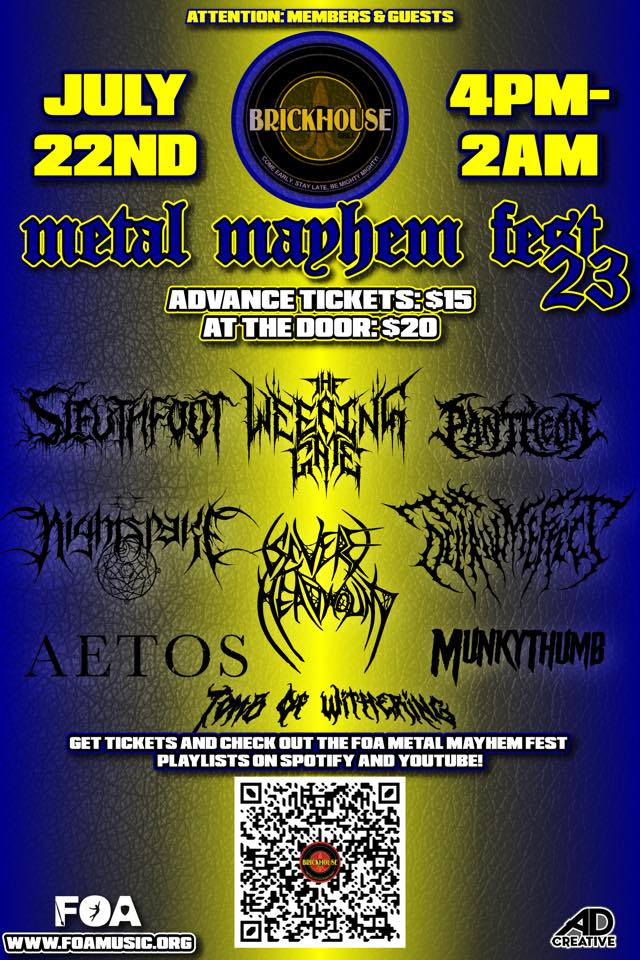 FoA Music Presents Metal Mayhem Fest | 100.5 The Eagle – Jonesboro, AR